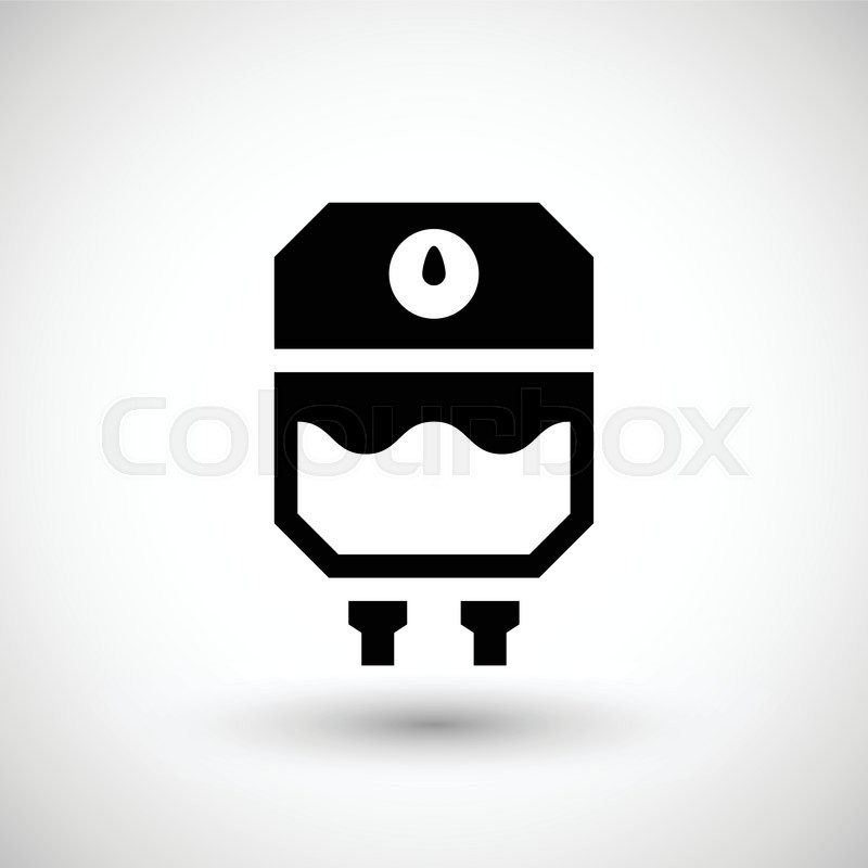 Boiler symbol icon isolated on grey. ... | Stock vector | Colourbox