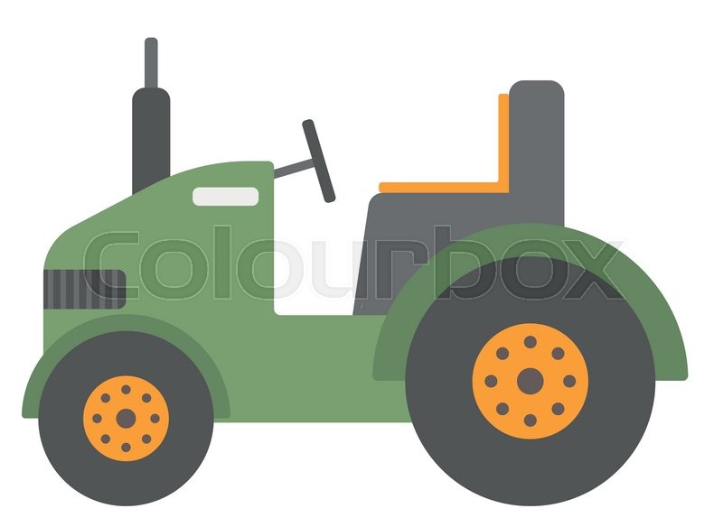 Tractor vector flat design ... | Stock vector | Colourbox