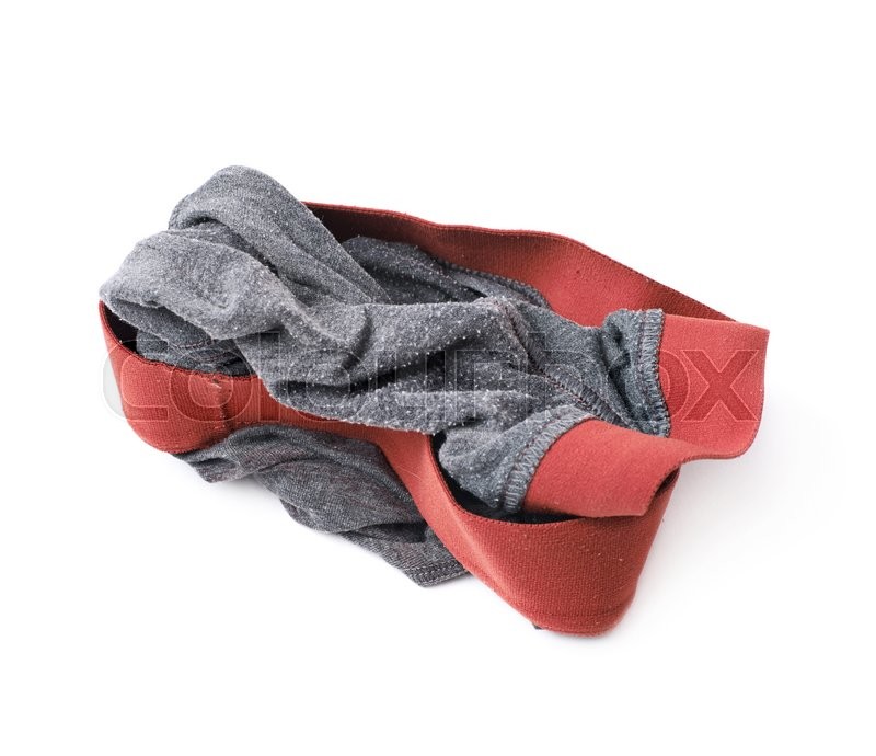 Crumpled male underpants isolated over ... | Stock Photo | Colourbox