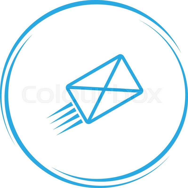 Send mail. Internet button. Vector ... | Stock vector | Colourbox