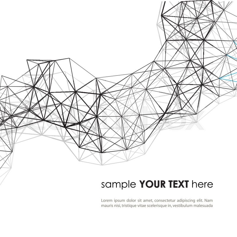 Wireframe Surface Vector Background. ... | Stock vector | Colourbox