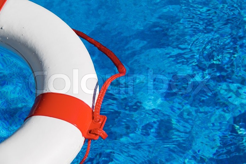 An emergency tire floating in a ... | Stock image | Colourbox