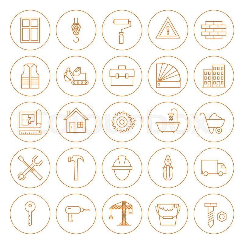 Building Construction Icons