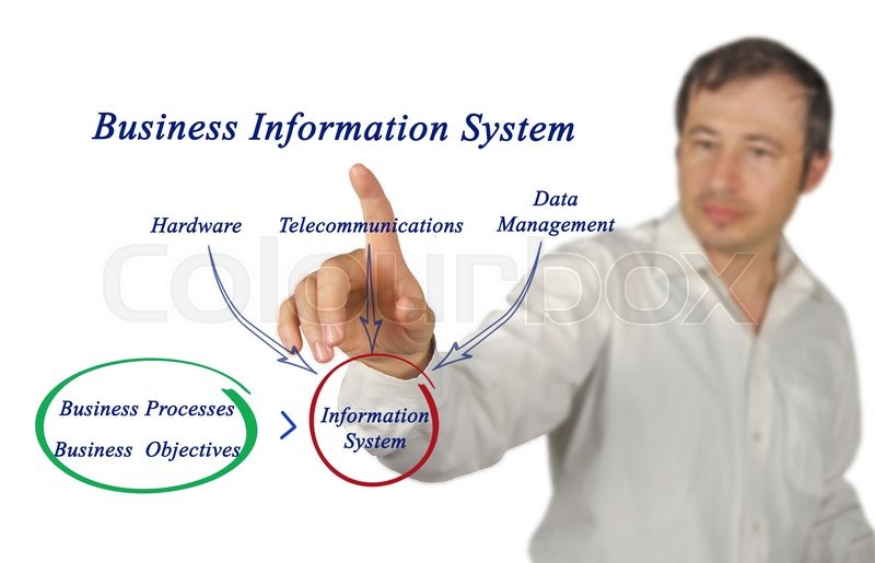 Diagram of Business Information System | Stock image | Colourbox