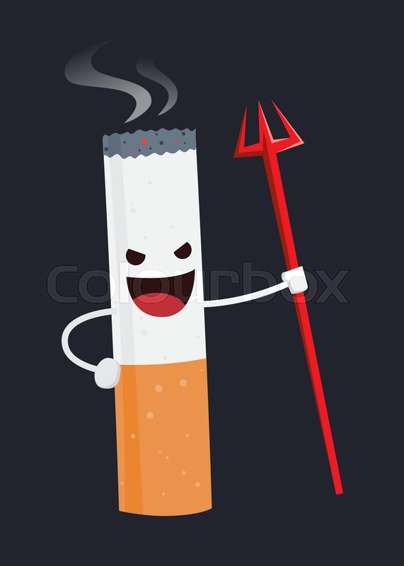 Vector illustration of an evil ... | Stock vector | Colourbox