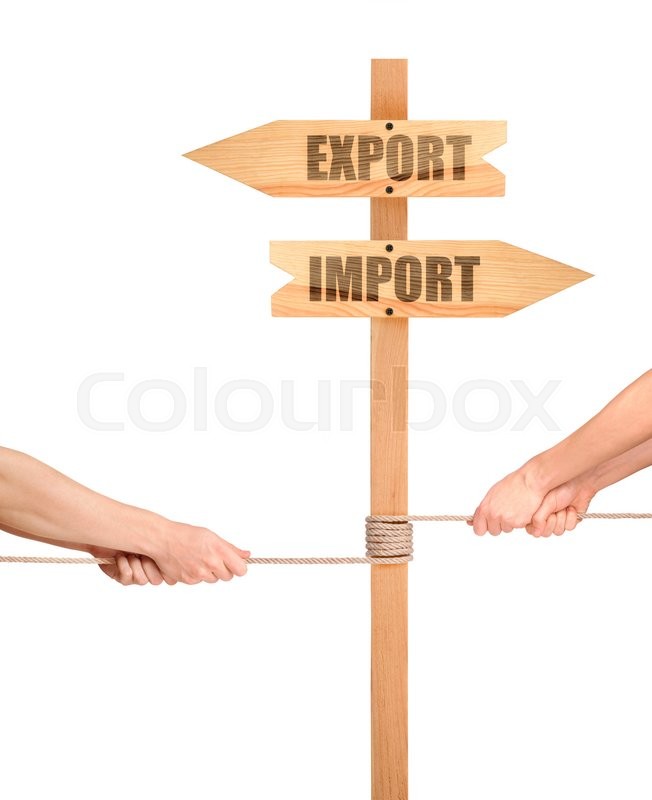 Export import signs,symbols,isolated on ... | Stock image | Colourbox
