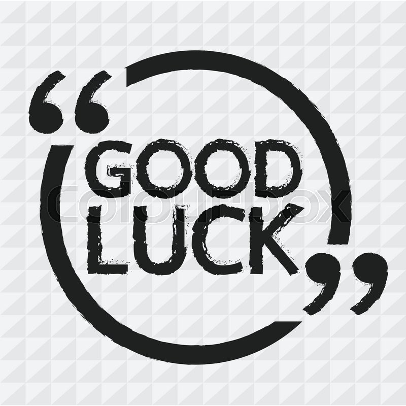 GOOD LUCK Illustration design | Stock vector | Colourbox