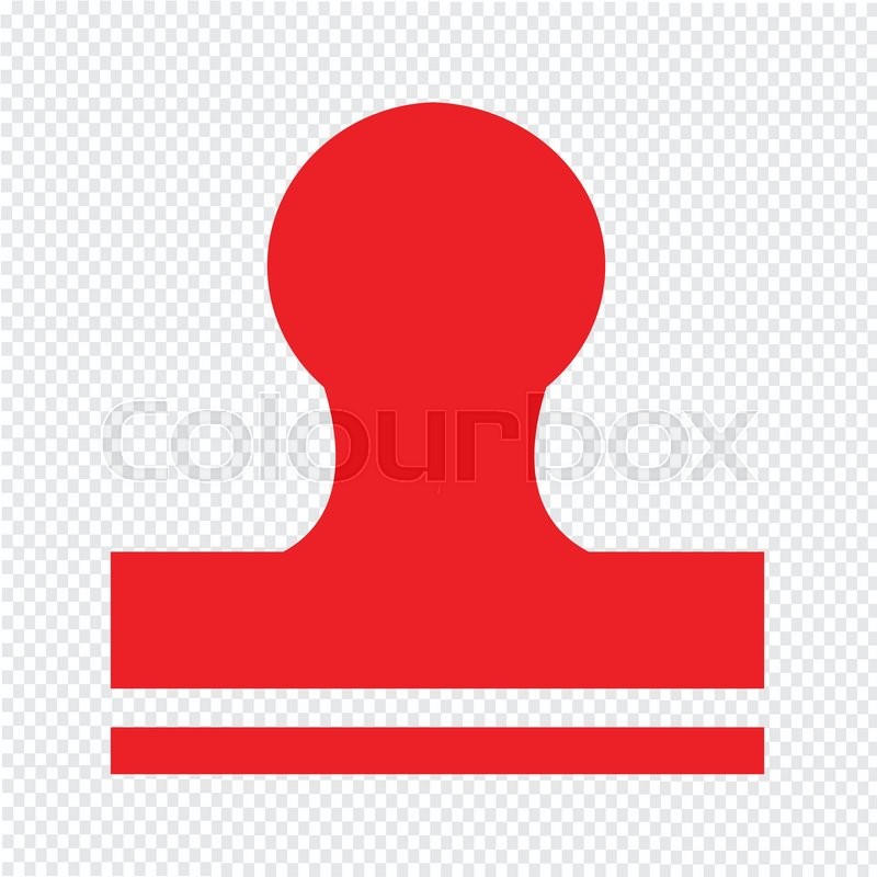 Rubber Stamp icon Illustration design | Stock vector | Colourbox
