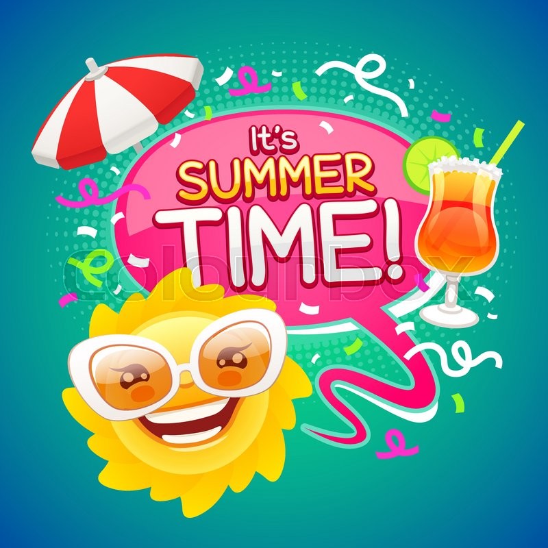 Summer Time poster for your vacations ... | Stock vector | Colourbox