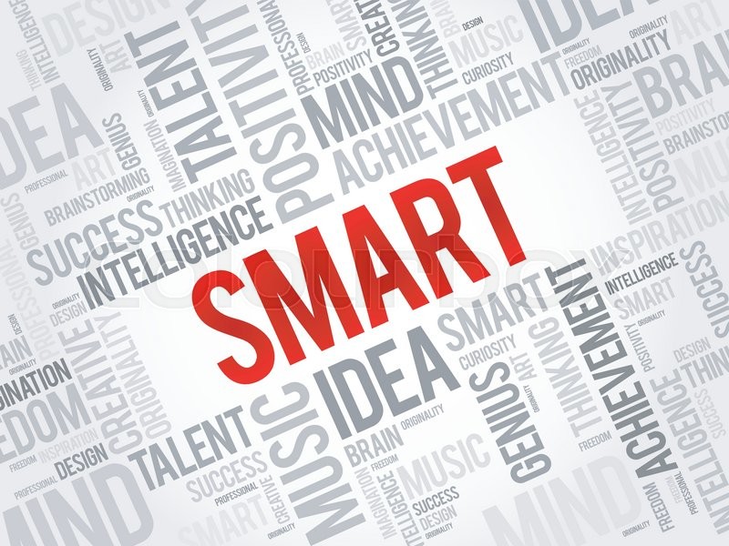 Smart word cloud, business concept | Stock Vector | Colourbox