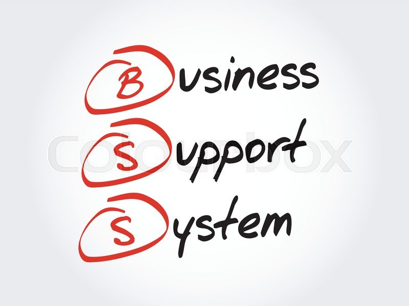 BSS - Business Support System, acronym ... | Stock vector | Colourbox