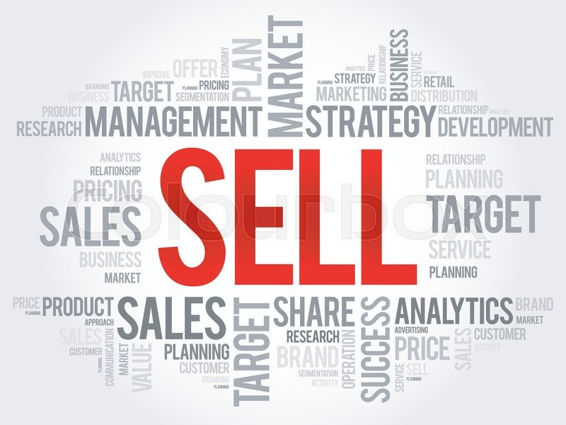 Sell word cloud, business concept | Stock vector | Colourbox