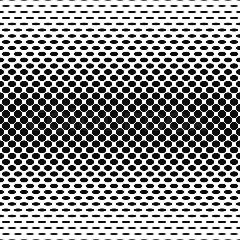 Repeat Monochrome Vector Dot Pattern Stock Vector Colourbox