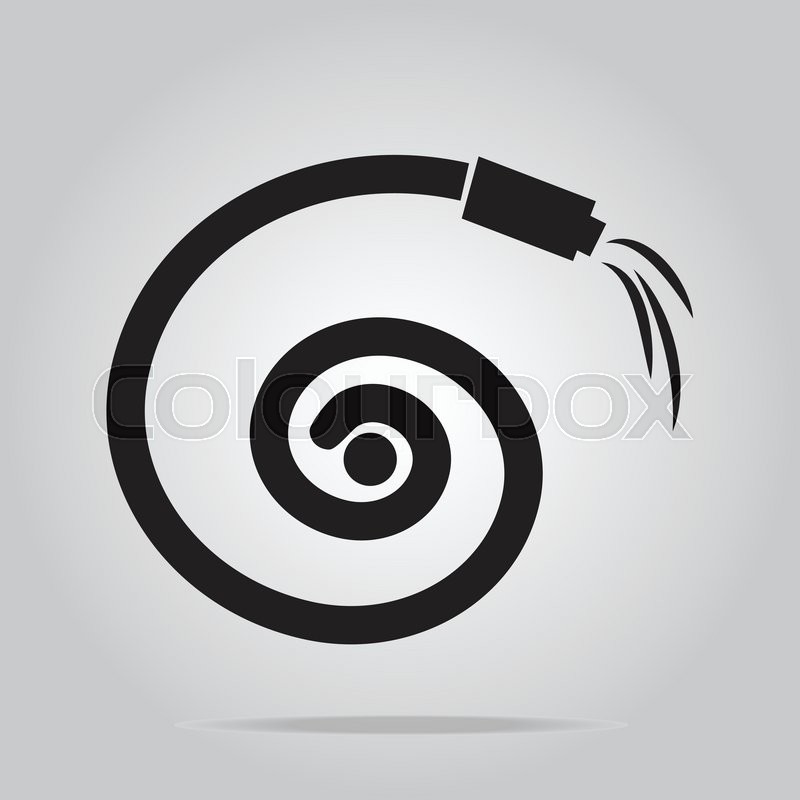Hose icon, garden hose icon | Stock vector | Colourbox