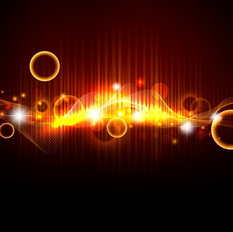 Bright golden night background with ... | Stock image | Colourbox