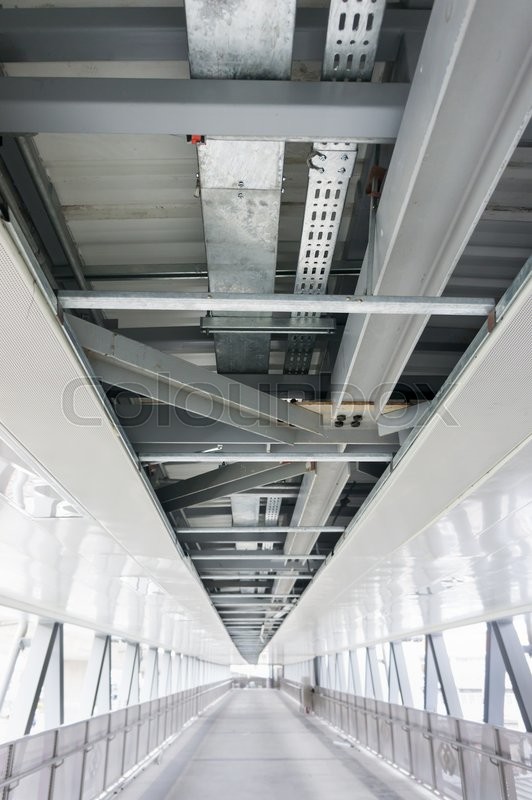 The cable tray and piping construction ... | Stock image | Colourbox