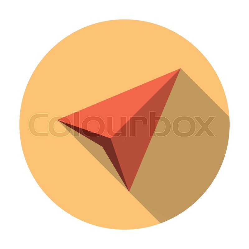 Gps navigation arrow icon. Navigation ... | Stock vector | Colourbox