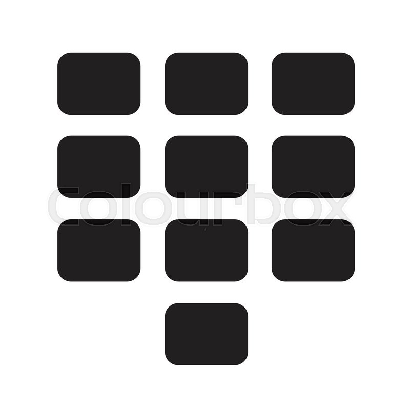 Keypad icon illustration design | Stock vector | Colourbox