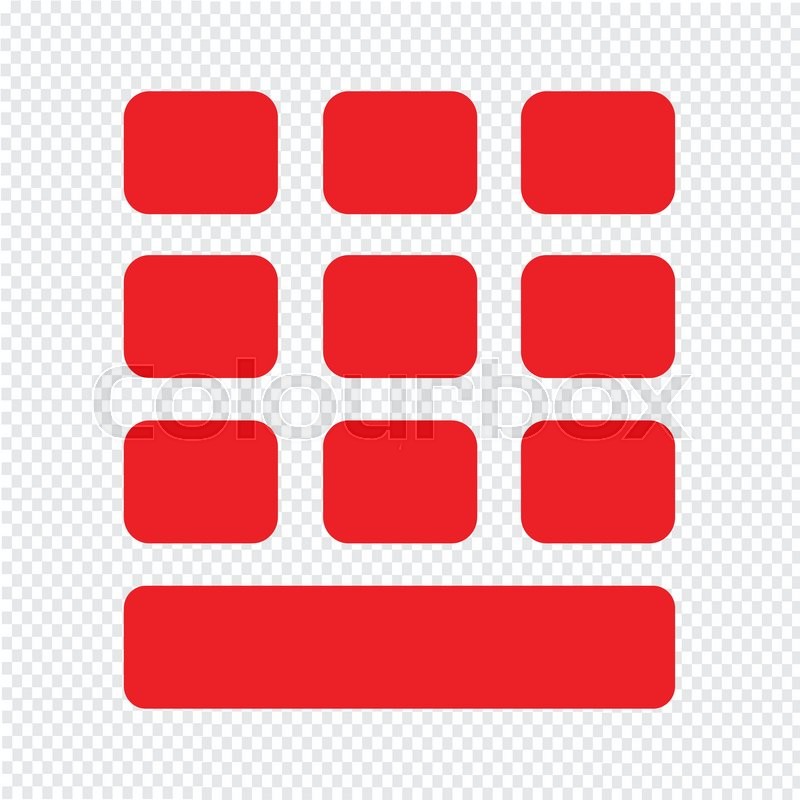 Keypad icon illustration design | Stock vector | Colourbox