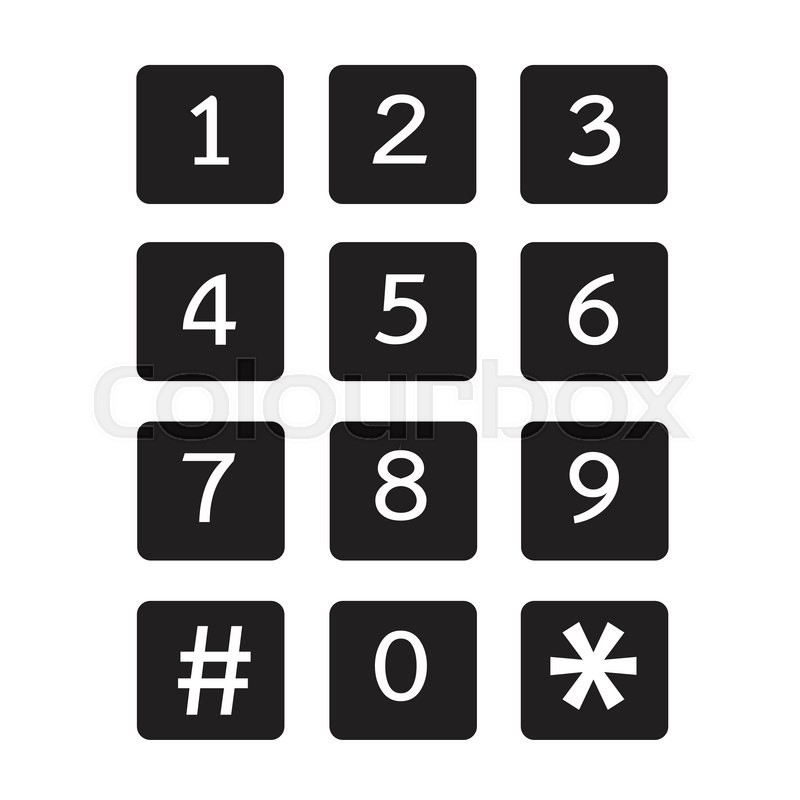 Keypad icon illustration design | Stock vector | Colourbox