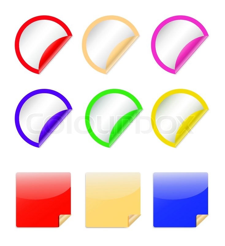 Vector stickers set | Stock vector | Colourbox
