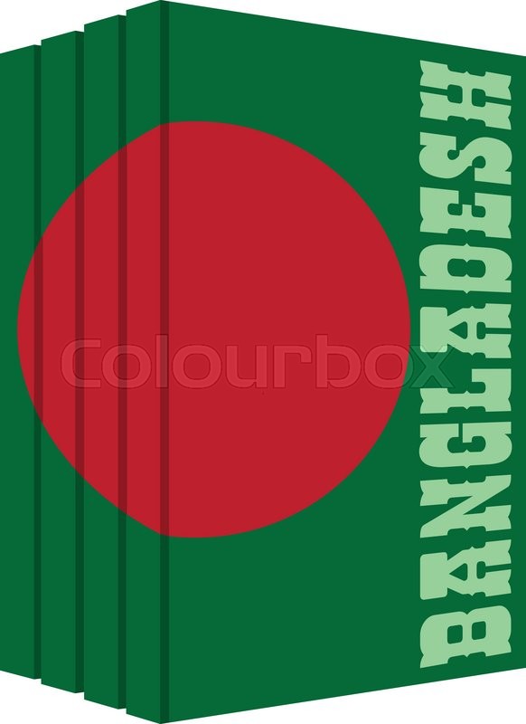 Books about Bangladesh. Cover books in ... | Stock vector | Colourbox