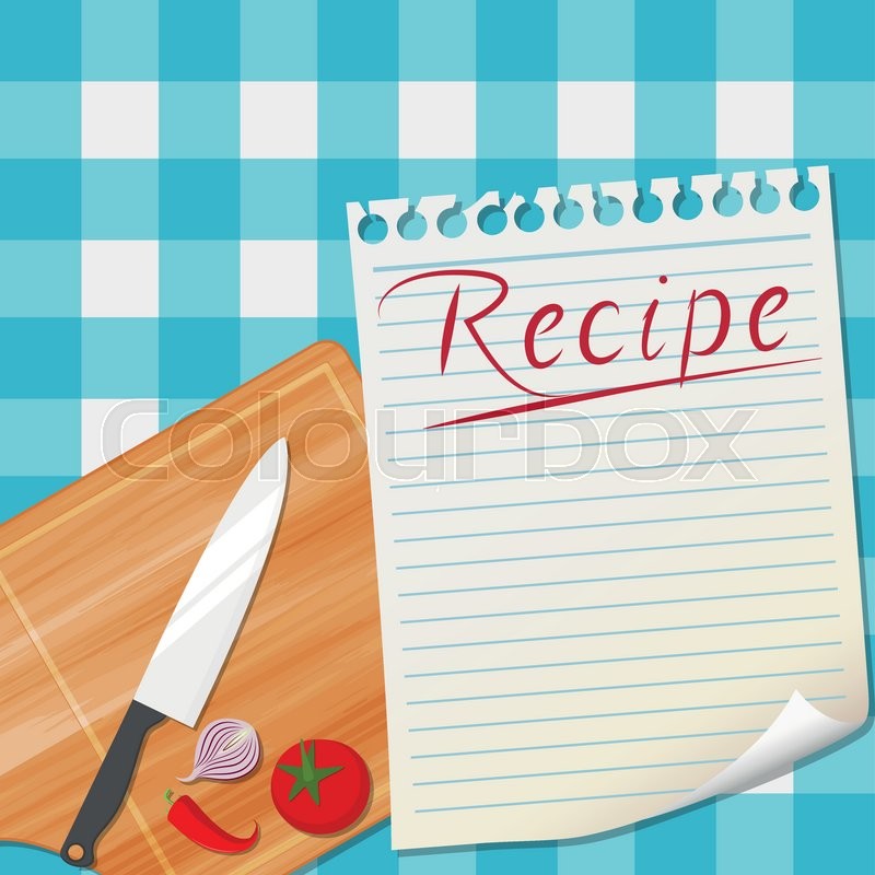 Vector illustration of Kitchen recipe ... | Stock vector | Colourbox