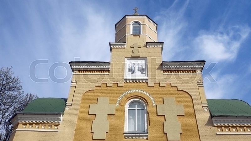 Christian church cathedral tilt close ... | Stock image | Colourbox
