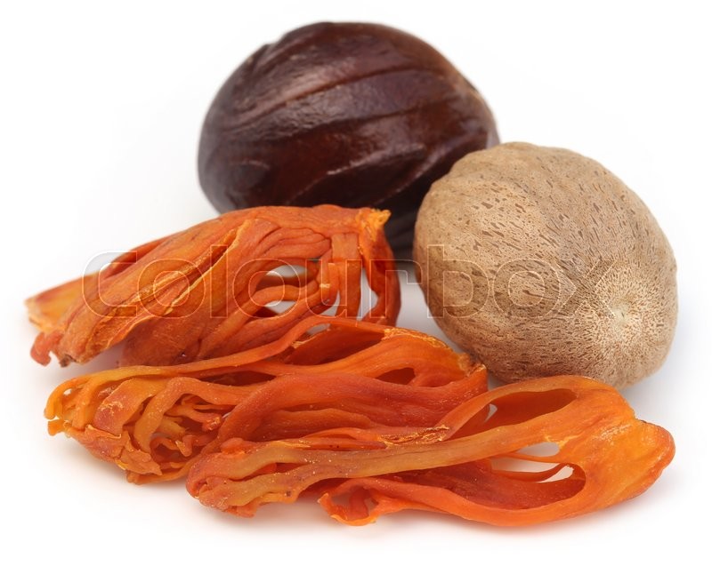 Mace or Javitri Spice with nutmeg over ... | Stock image | Colourbox