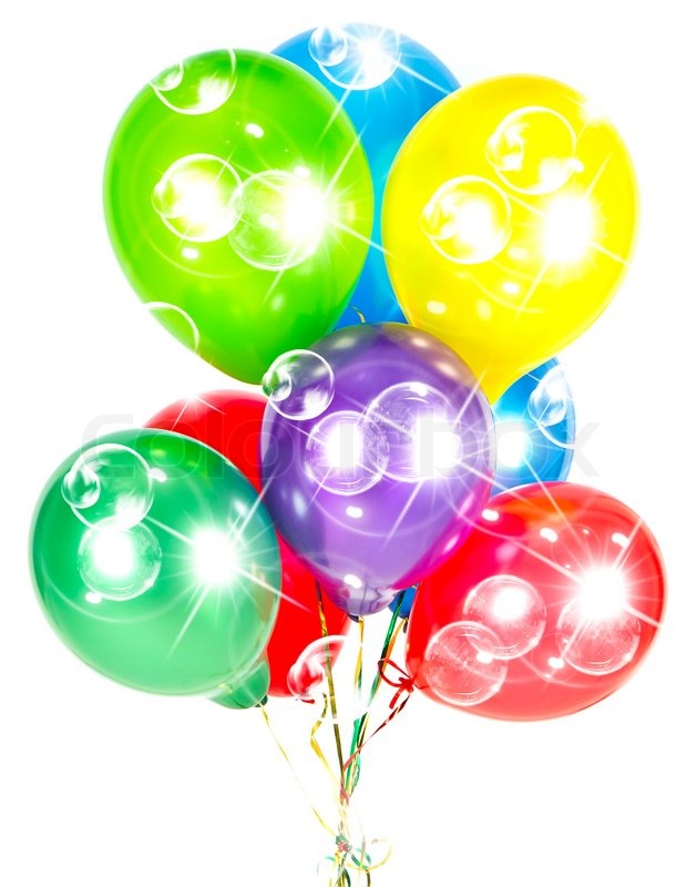 Bunten Luftballons. Party Dekoration | Stock Bild | Colourbox