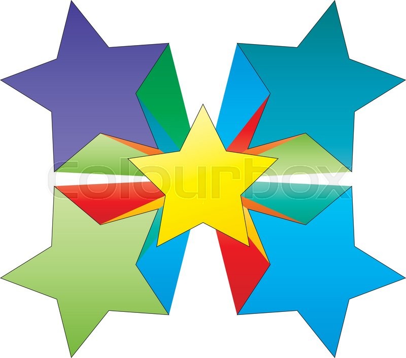 Star background | Stock vector | Colourbox