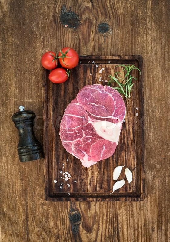 Raw fresh beef meat cross cut for ... | Stock image | Colourbox