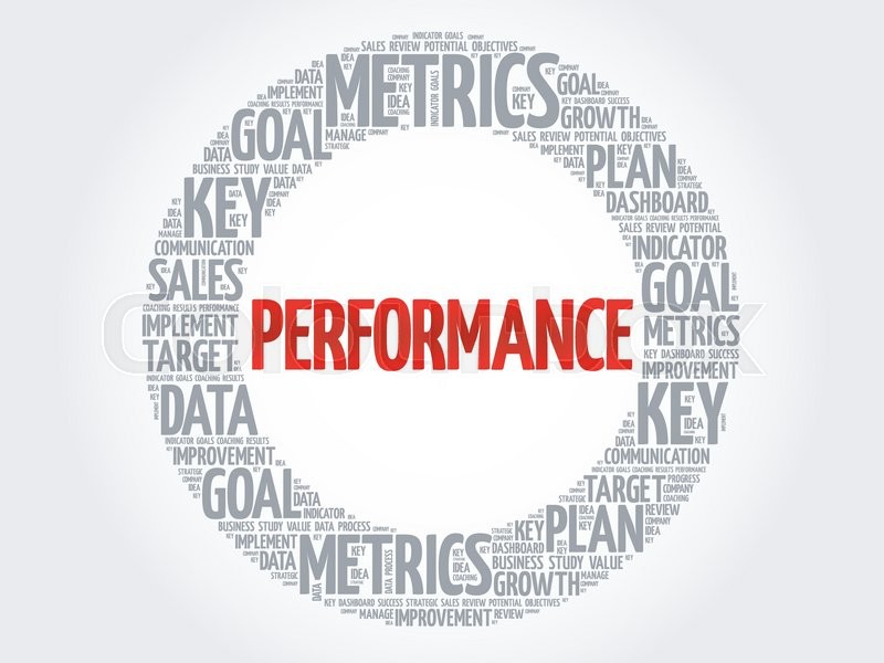 PERFORMANCE circle word cloud, ... | Stock vector | Colourbox