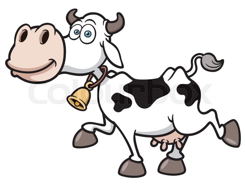 Vector illustration of Cartoon Cow | Stock vector | Colourbox