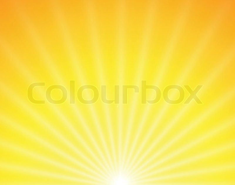 Yellow Sun Rays Vector