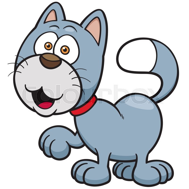 Vector illustration of Cat Cartoon | Stock vector | Colourbox