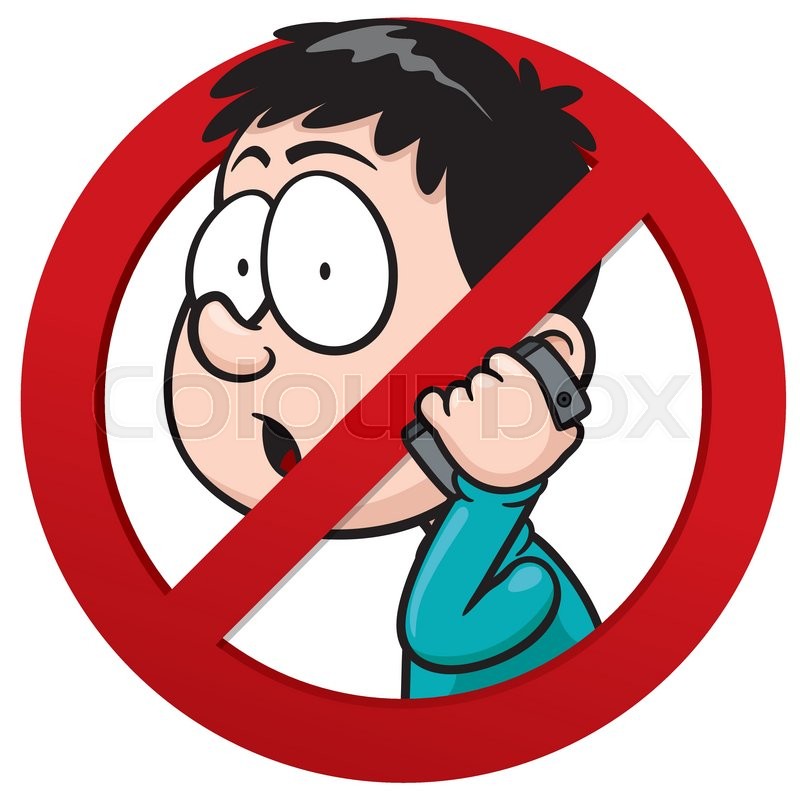 Vector illustration of No phone ... | Stock vector | Colourbox