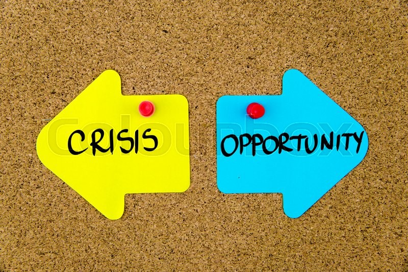 Blank yellow and blue paper notes in ... | Stock image | Colourbox