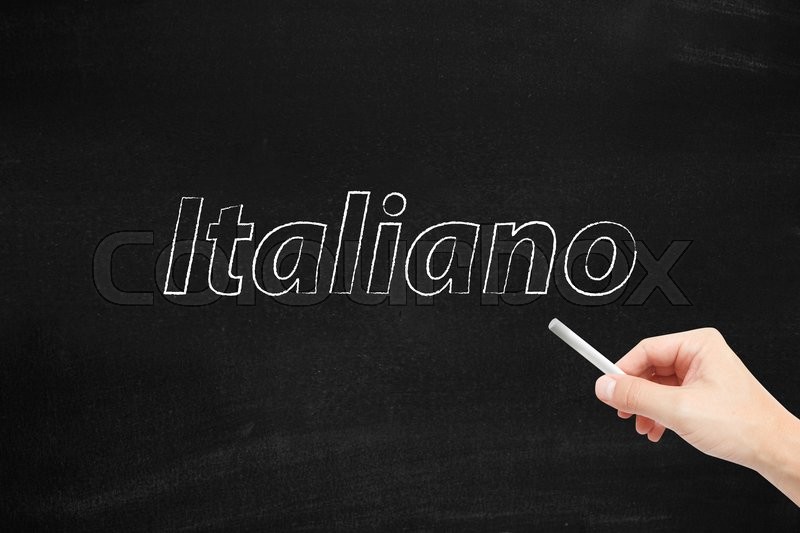 The language of Italy, italiano, ... | Stock image | Colourbox