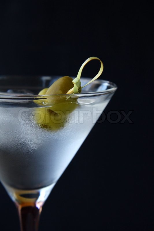 Martini Cocktail-Glas mit einem ... | Stock Bild | Colourbox
