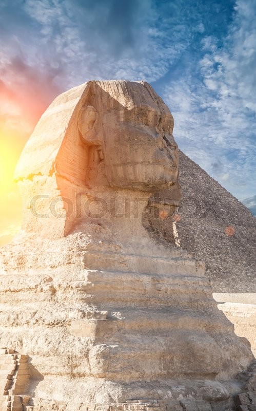 A beautiful profile of the Great Sphinx | Stock image | Colourbox