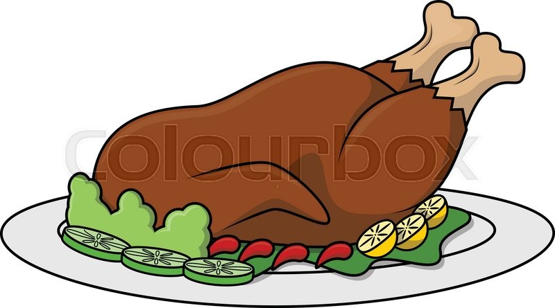 Cooked Chicken Cartoon