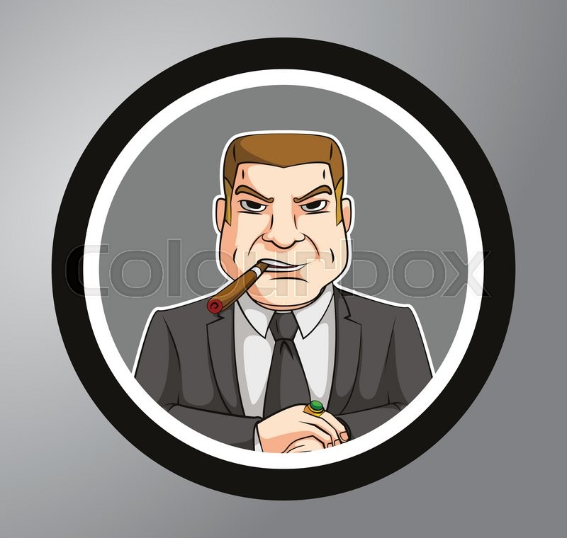 Big boss circle sticker | Stock vector | Colourbox