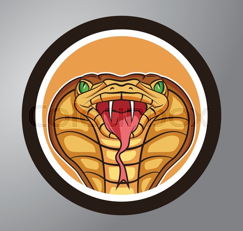 Cobra sticker banner | Stock vector | Colourbox