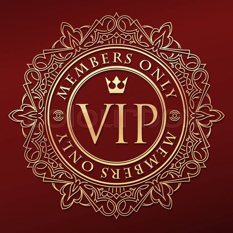 Rich decorate gold VIP decor with ... | Stock vector | Colourbox