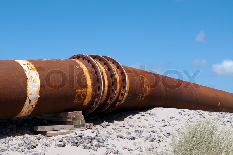 Big indusrtrial oil pipeline | Stock Photo | Colourbox