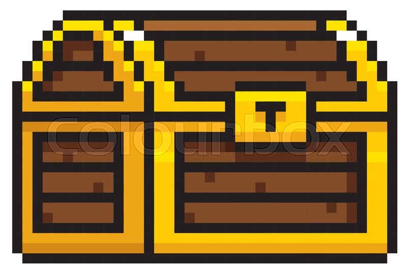 Vector Illustration of Chest cartoon - ... | Stock vector | Colourbox