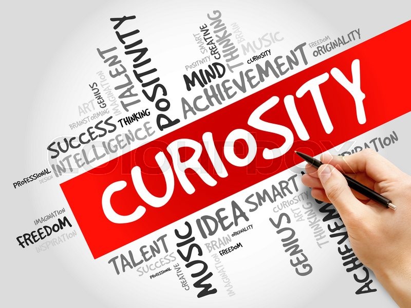 Curiosity word cloud, business concept | Stock image | Colourbox