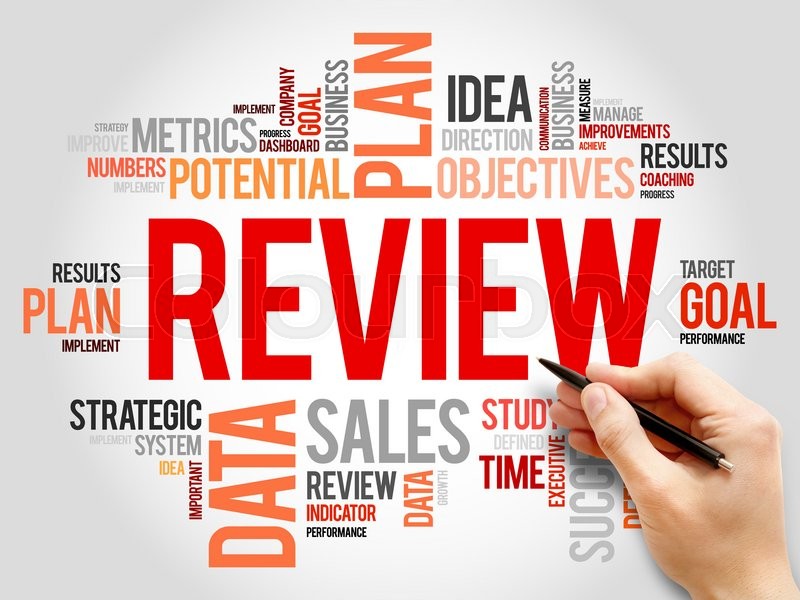 Review word cloud, business concept | Stock image | Colourbox