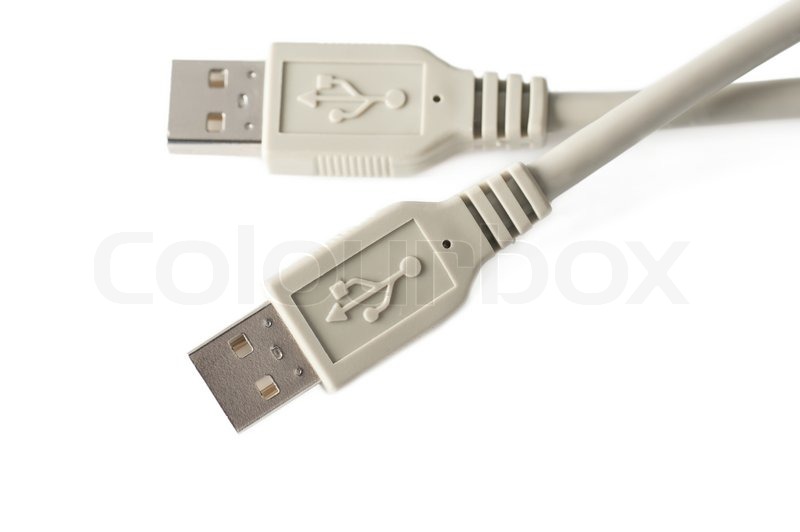 Universal serial bus connection cable. ... | Stock image | Colourbox
